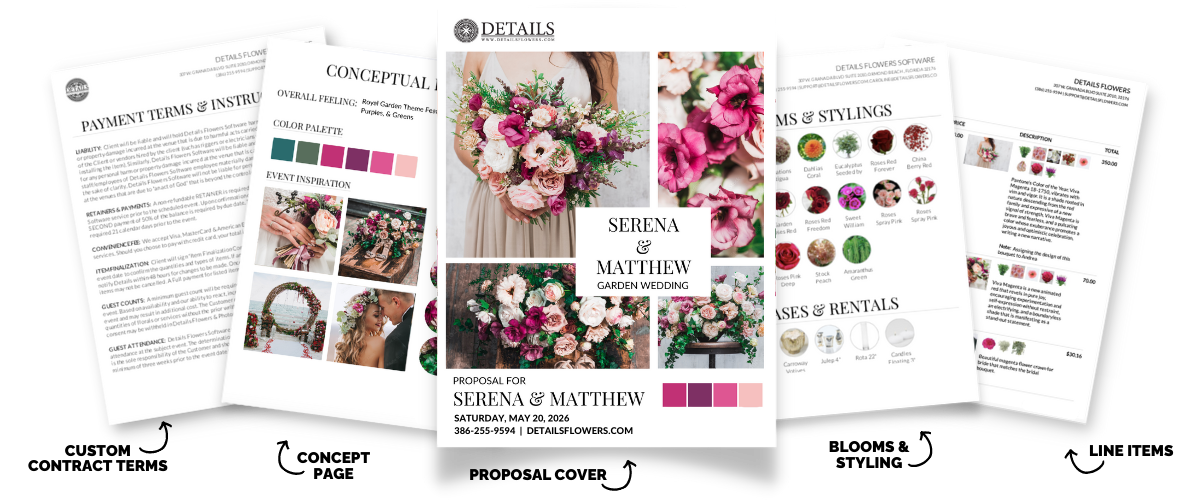 Team Flower & Details Flowers Software