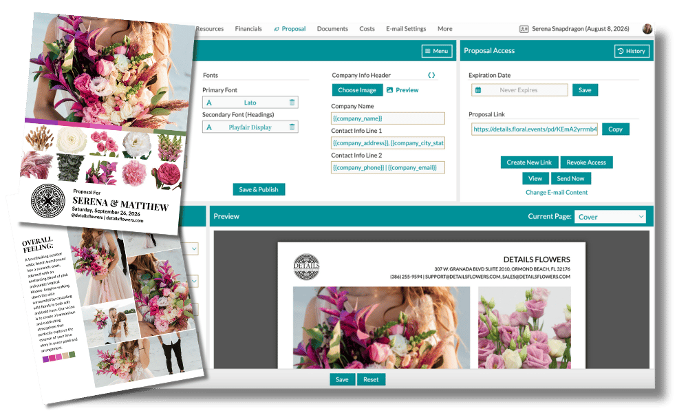 Features By Details Flowers Software