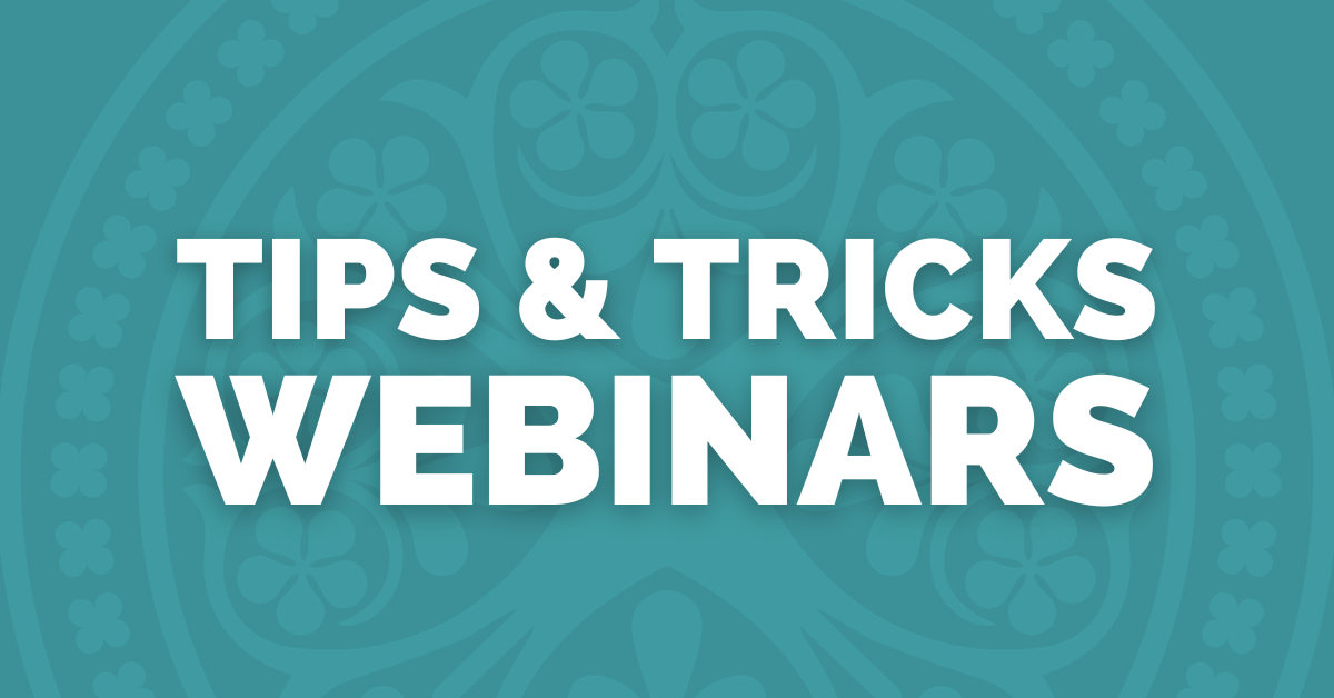 Details Upcoming Webinars